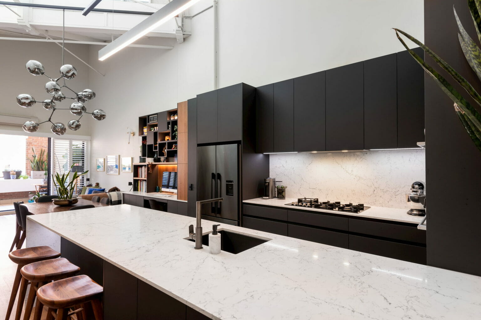 8 Benchtop Colours for Black Cabinets | Caesarstone AU