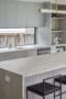 Kitchens featuring Caesarstone Porcelain™ Aluminous and Fume