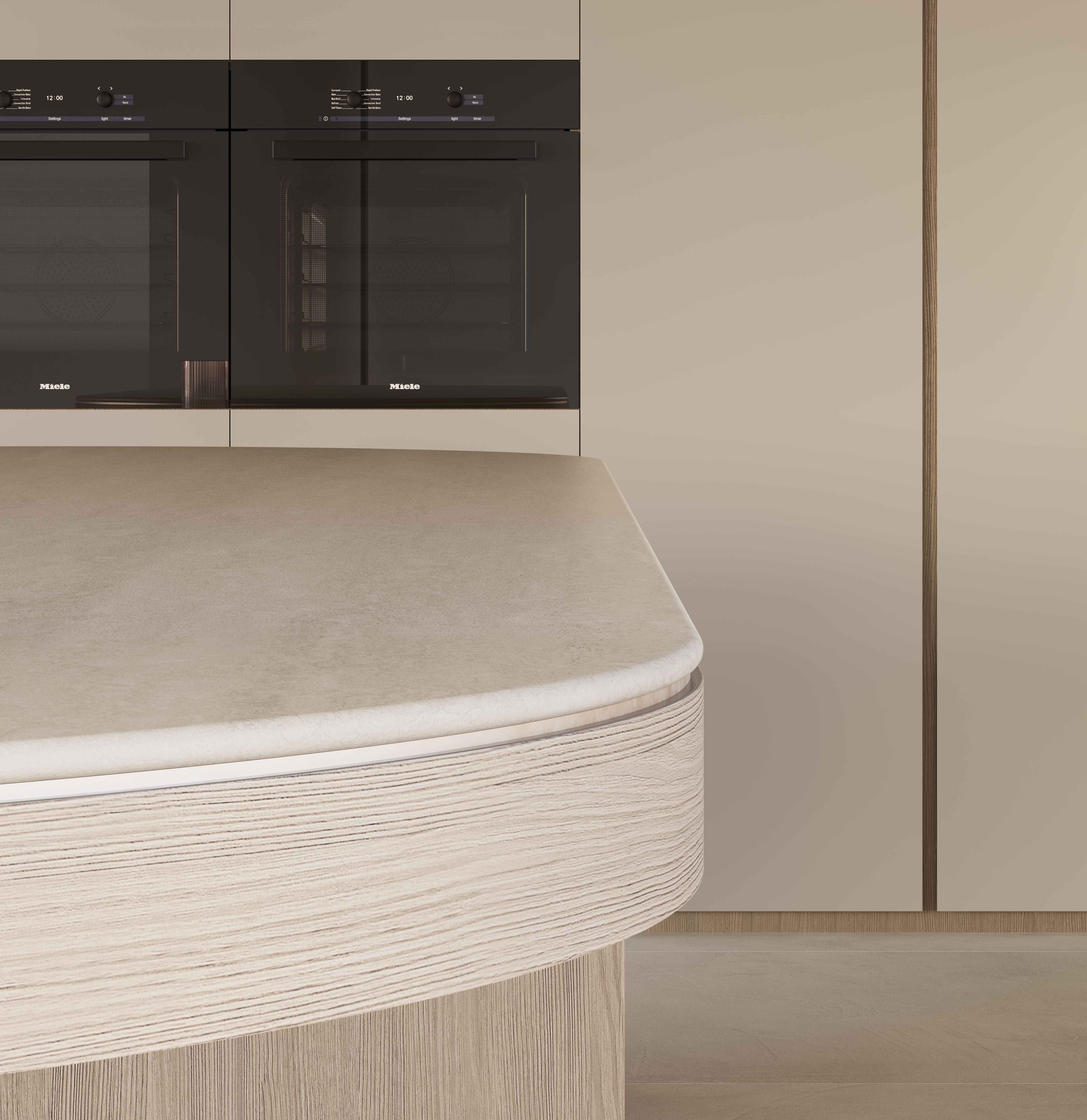 Embracing Curves: The Art of Caesarstone Porcelain Benchtops