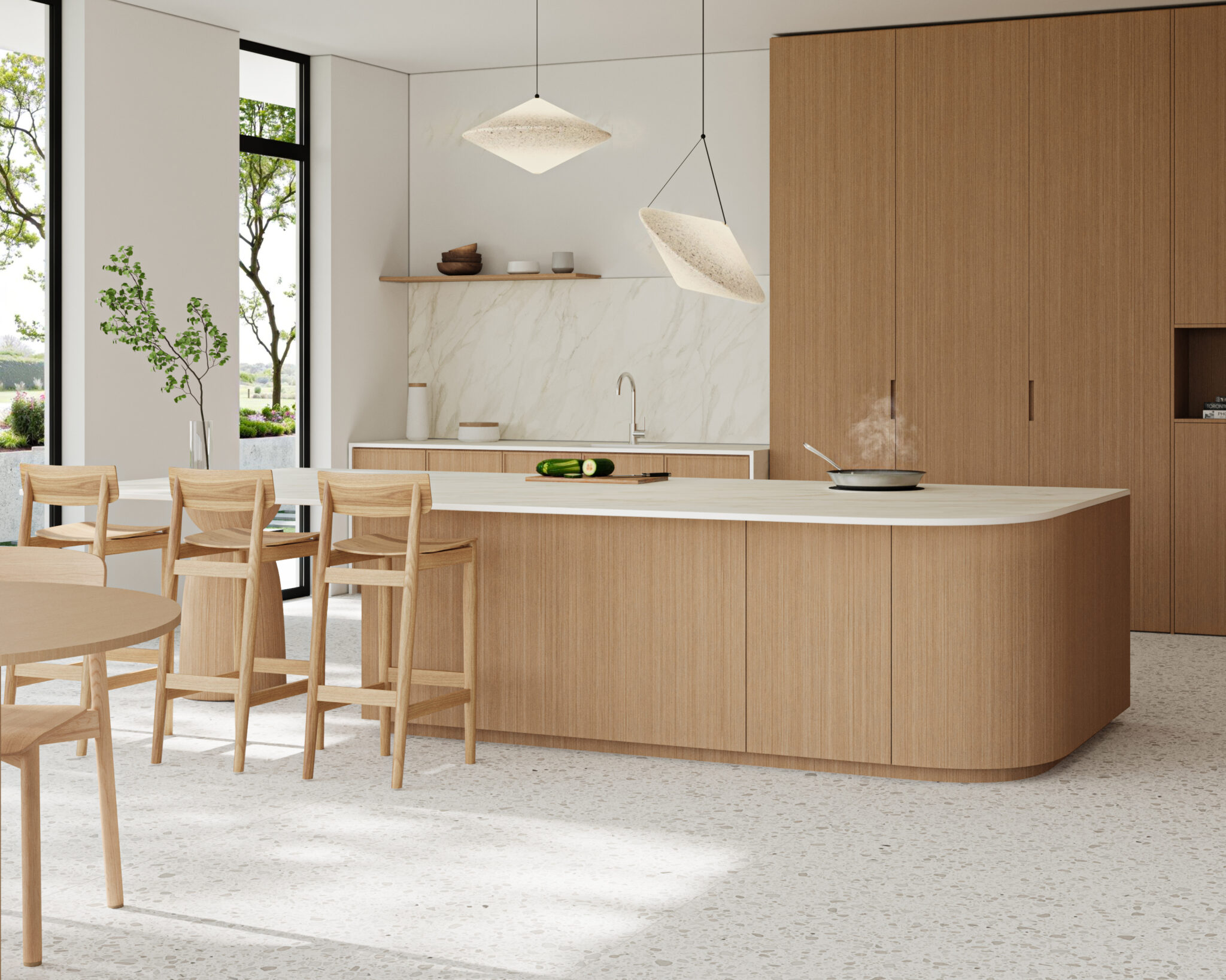 Caesarstone Porcelain Key To Invisible Cooktop | Caesarstone Australia